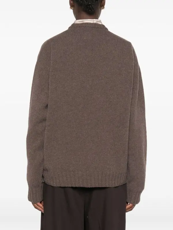 ALYSI Wool V-necked Jumper