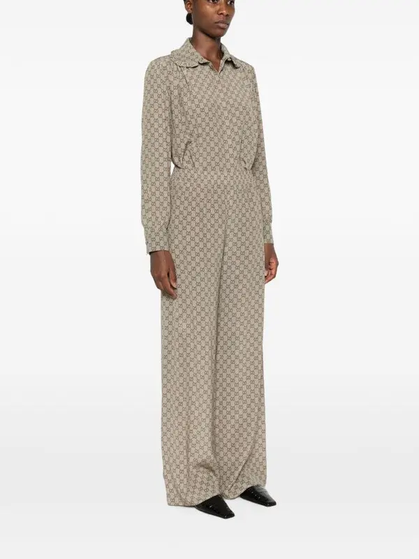 Gucci Gg Silk Trousers