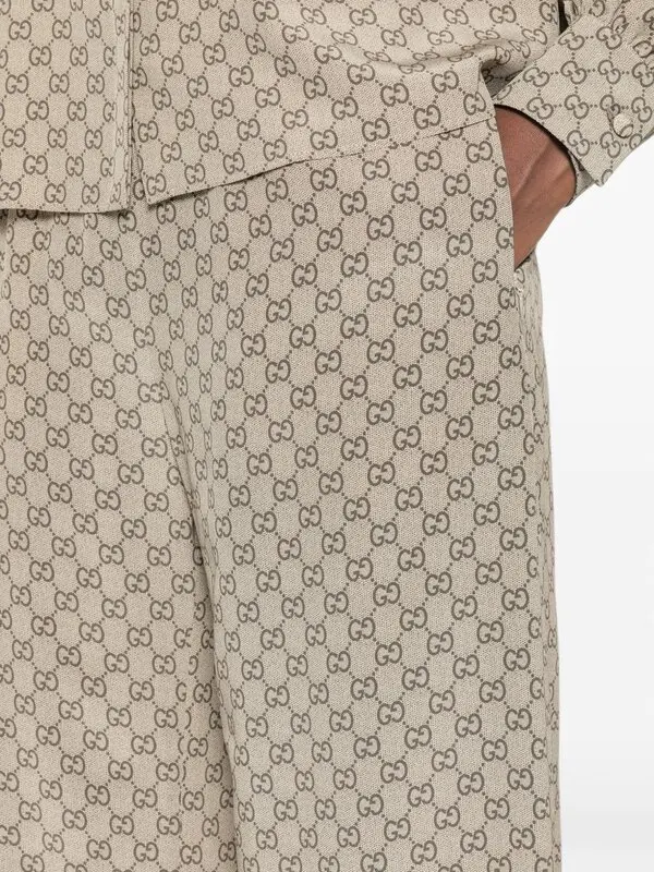 Gucci Gg Silk Trousers