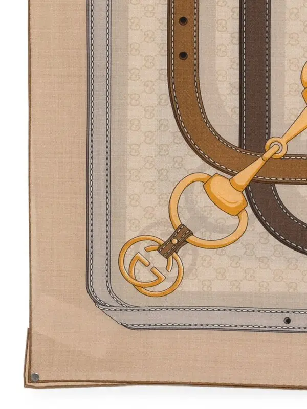 Gucci Printed Silk Foulard