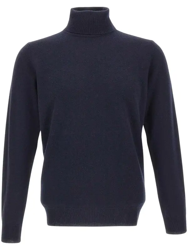 KANGRA Ribbed Turtleneck Knitted Sweater