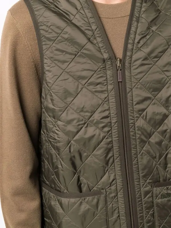 Barbour Zip Liner Waistcoat - Green