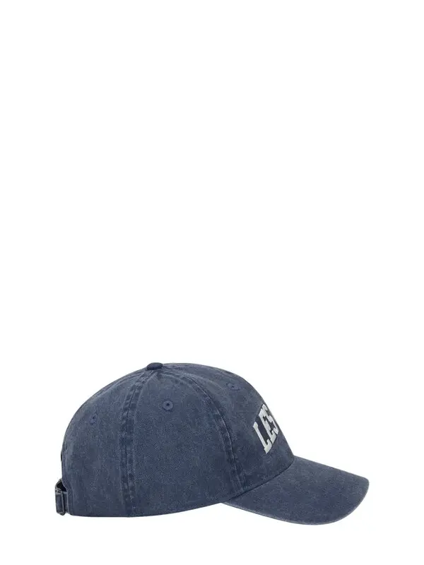 LES DEUX Collage Washed Soft Baseball Cap - Blue
