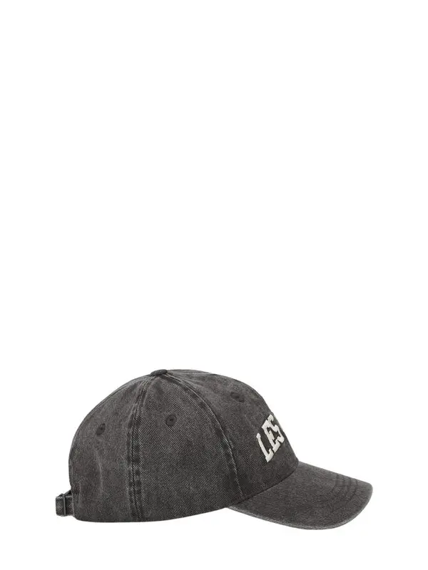 LES DEUX Collage Washed Soft Baseball Cap - Black