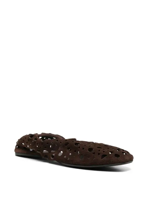 Alaïa Neo Vienne Slippers - Brown