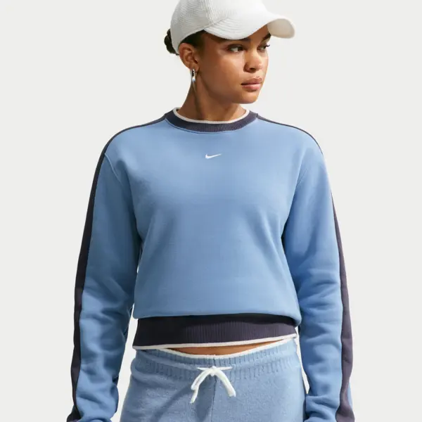 Nike Studio Fleece Medium Weight Crew - Blue
