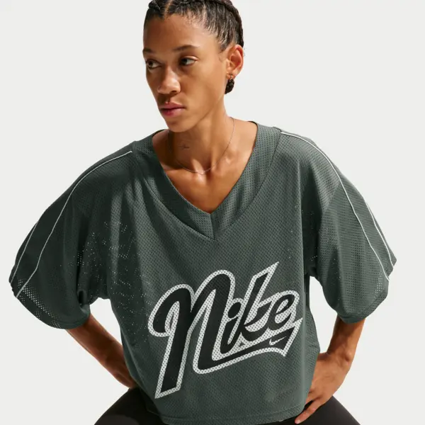 Nike Dri-fit Oversized Short-sleeve Top - Green