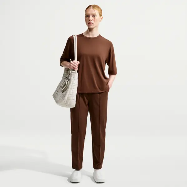 Nike 24.7 Perfectstretch Dri-fit Uv Protection High-rise Tapered Pants - Brown