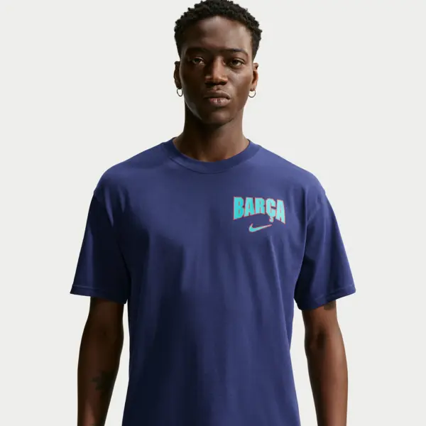 Nike Fc Barcelona Soccer T-shirt - Blue