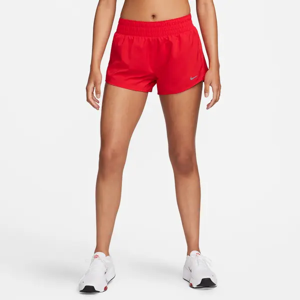 Nike Dri-fit Mid-rise 3" Brief-lined Shorts - Red