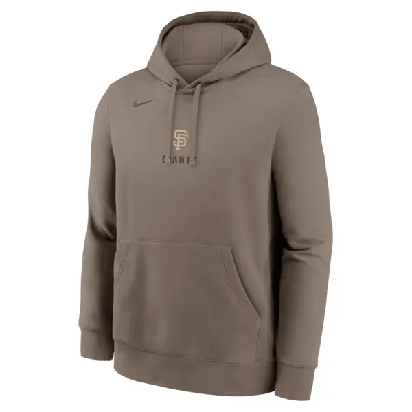Nike San Francisco Giants Fashion Hemp Club Mlb Pullover Hoodie - Brown