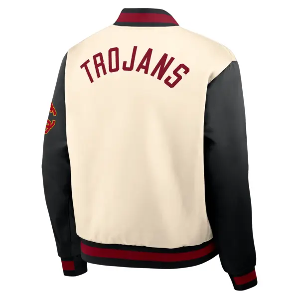 Nike Usc Legacy College Full-snap Bomber Jacket