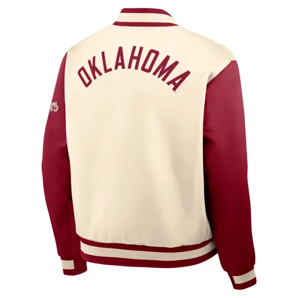 Nike Oklahoma Legacy College Full-snap Bomber Jacket
