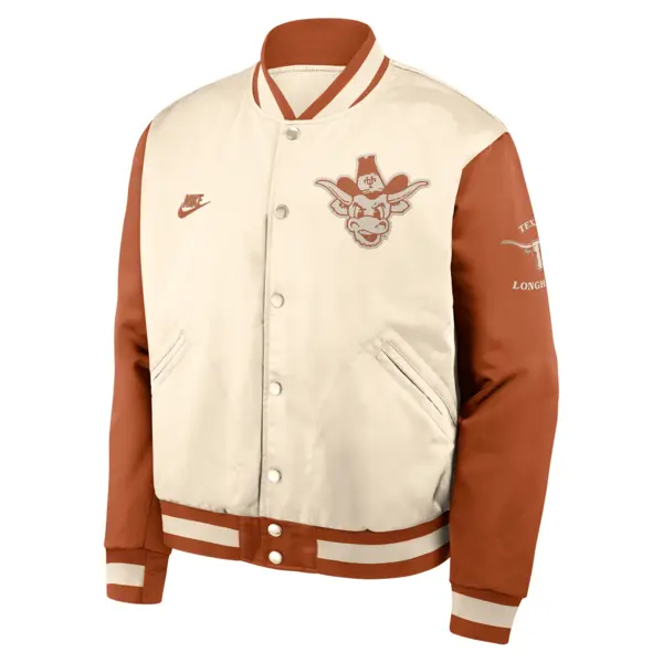 Nike Texas Legacy College Full-snap Bomber Jacket