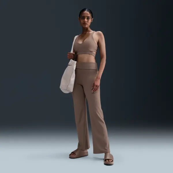 Nike Dri-fit High-waisted Fold-over Pants