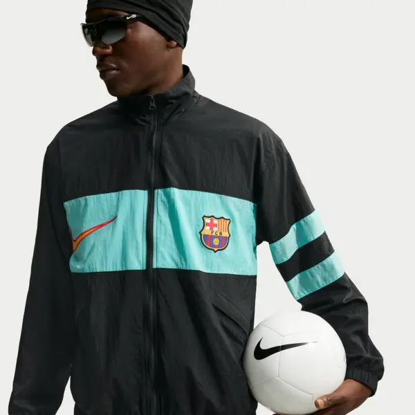 Nike Fc Barcelona Third Repel I96 Track Jacket - Black