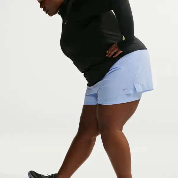 Nike Swift Dri-fit Mid-rise 2-in-1 Running Shorts - Blue
