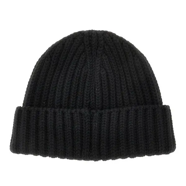 Prada Knitted Beanie With Triangle Logo