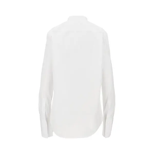 Fendi Poplin Shirt With Pleated Plastron