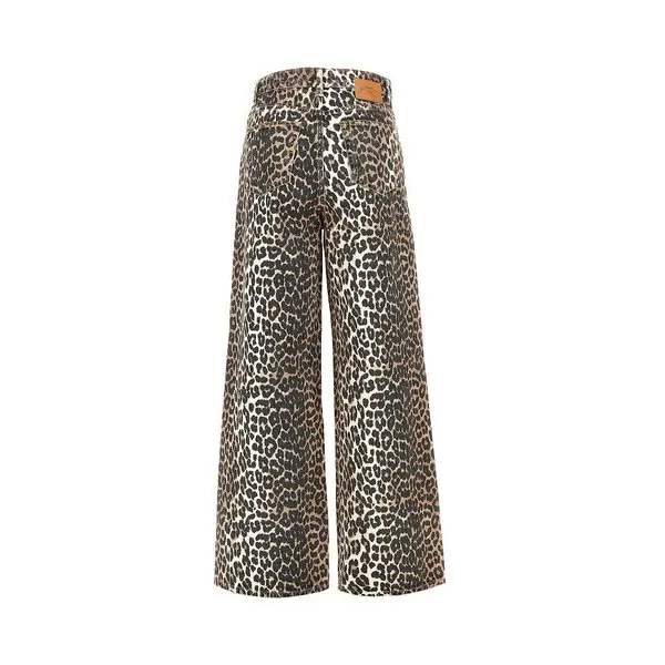 GANNI Leopard-print Lari Jeans