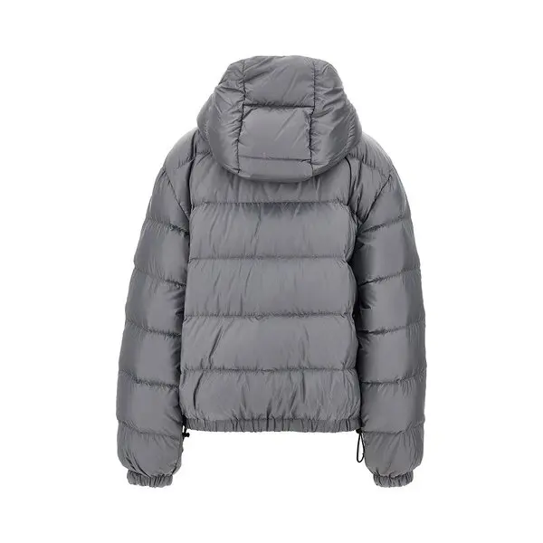 Miu Miu Light Pongé Down Jacket - Grey