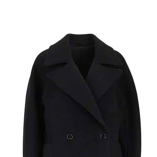 TOTEME Wool Blend Cocoon Fit Peacoat
