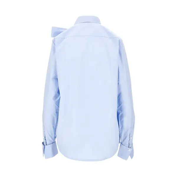 7 For All Mankind Cotton Poplin Shirt With Bow