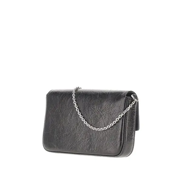Fendi Craquelé Leather Tube With Chain