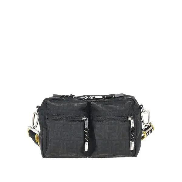 Fendi Superlight Ff Zucca Fabric Camera Case - Black