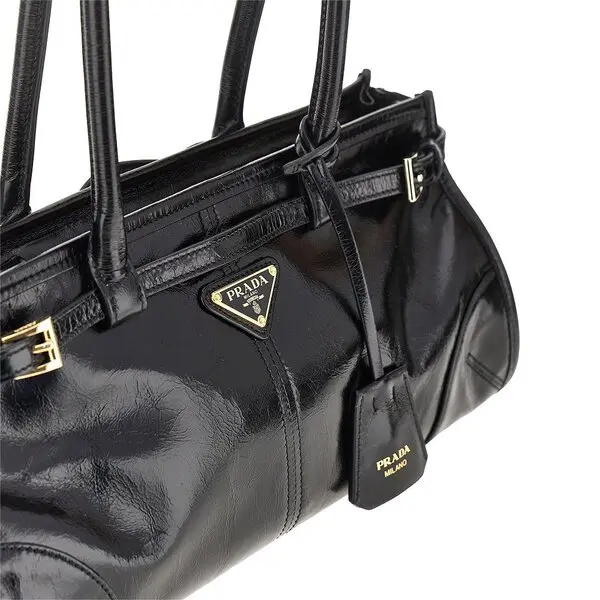 Prada Shiny Leather Medium Bonnie Bag