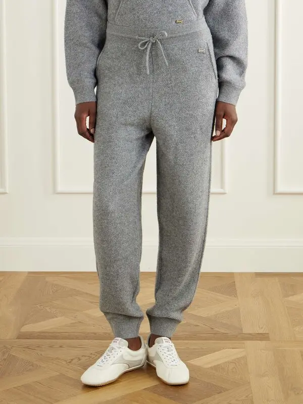 Victoria Beckham Wool And Cashmere-blend Track Pants