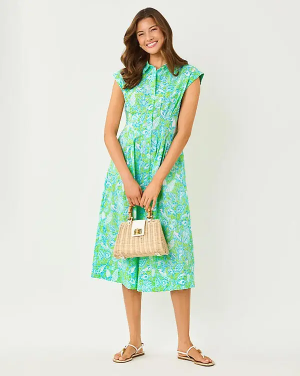 Lilly Pulitzer® Tonya Midi Shirtdress - Blue