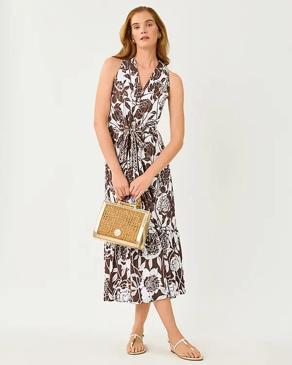 Lilly Pulitzer® Wisteria Midi Dress - White