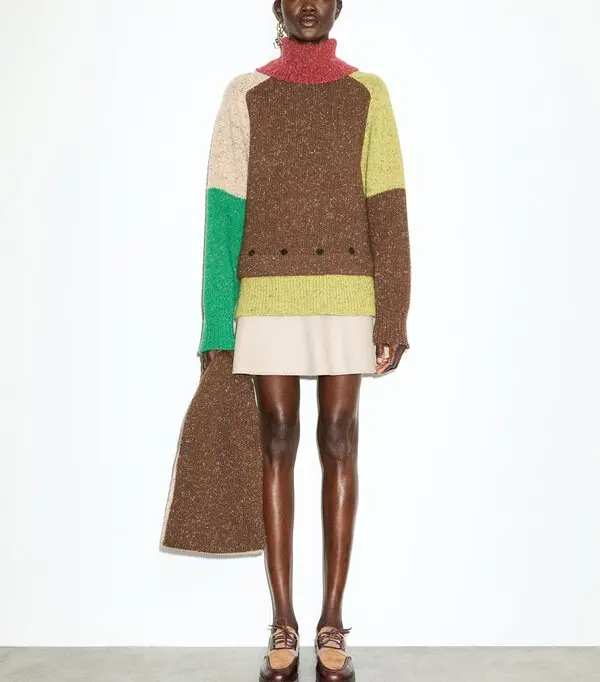 Max & Co. Wool Colour-block Scarf