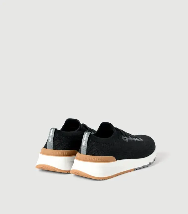 Brunello Cucinelli Cotton Knitted Sneakers