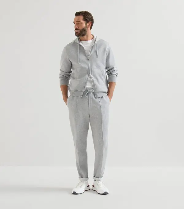 Brunello Cucinelli Cotton Knitted Sneakers