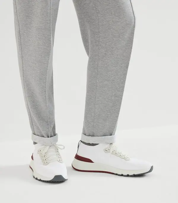 Brunello Cucinelli Cotton Knitted Sneakers