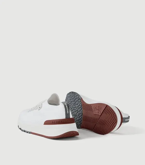 Brunello Cucinelli Cotton Knitted Sneakers