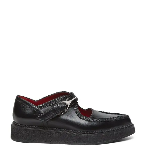 Alexander McQueen Calfskin Wishbone Creepers