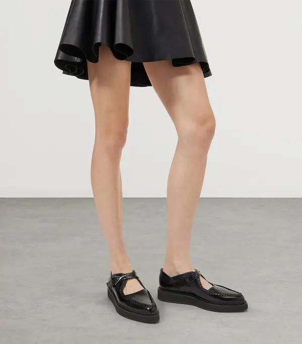 Alexander McQueen Calfskin Wishbone Creepers