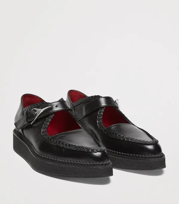 Alexander McQueen Calfskin Wishbone Creepers