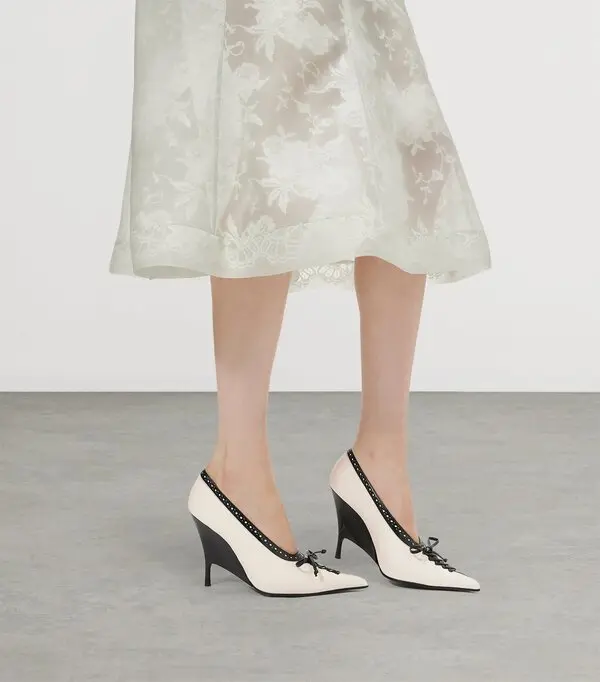 Alexander McQueen Leather Koko Pumps 105