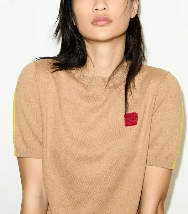 Max & Co. Cotton-cashmere Reversible Short-sleeve Sweater