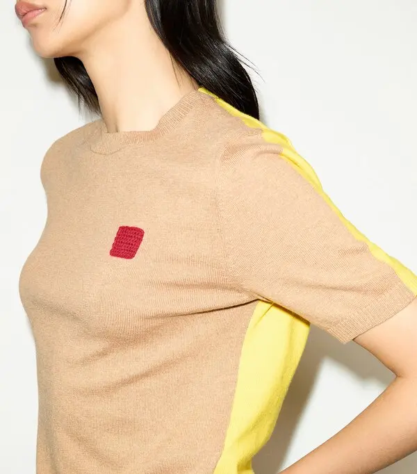 Max & Co. Cotton-cashmere Reversible Short-sleeve Sweater