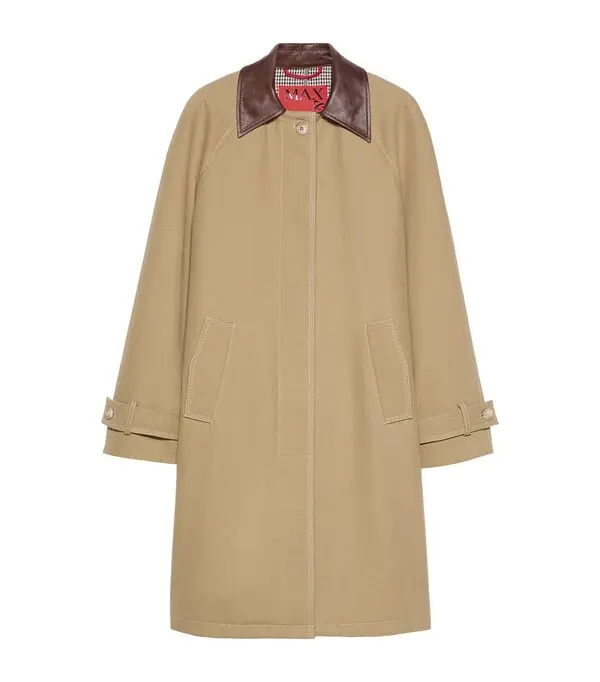Max & Co. Contrast-collar Raincoat