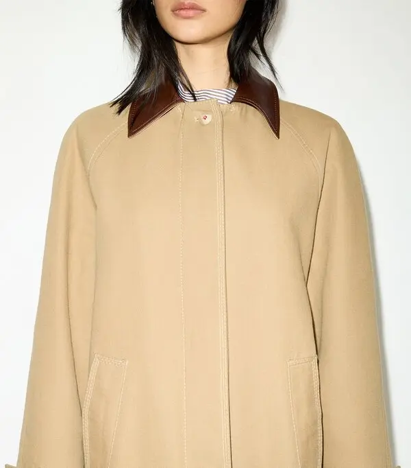 Max & Co. Contrast-collar Raincoat