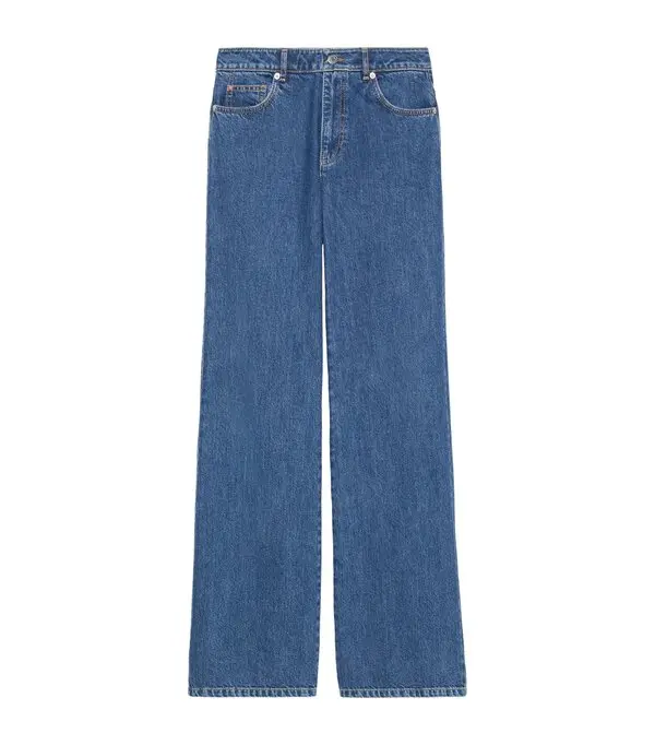 Max & Co. Wide-leg Denim Trousers - Blue