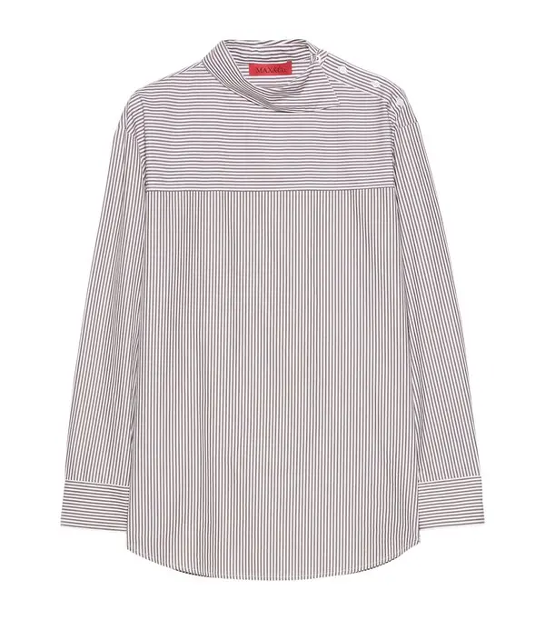 Max & Co. Cotton Striped Shirt - Brown