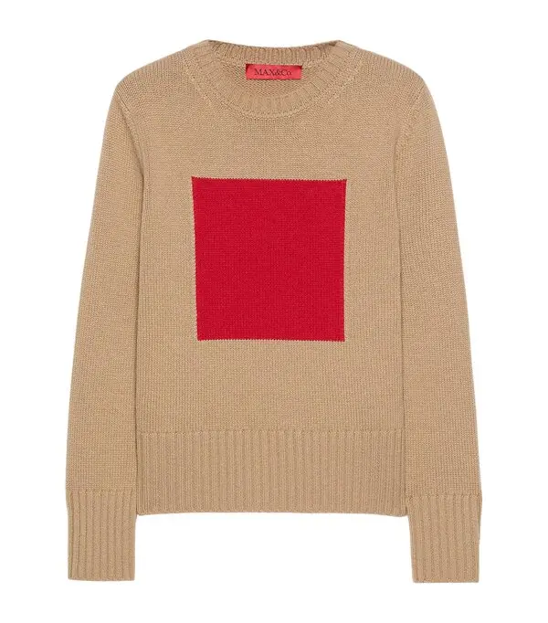 Max & Co. Wool-cashmere Square Sweater