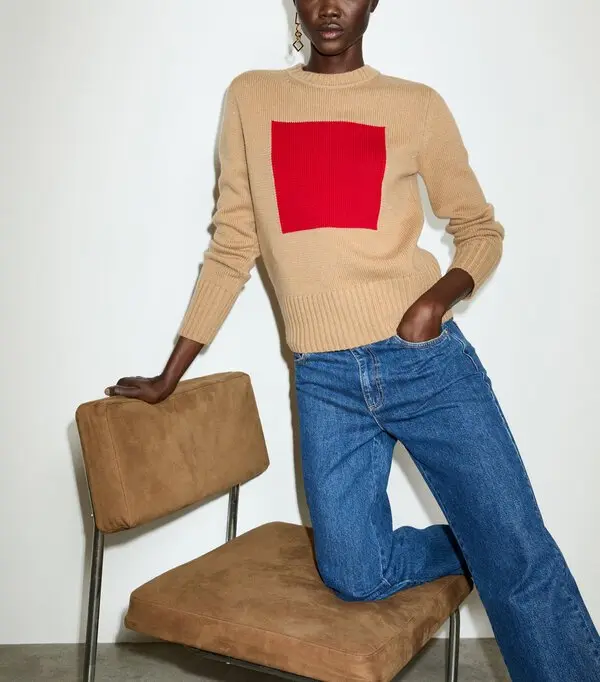 Max & Co. Wool-cashmere Square Sweater